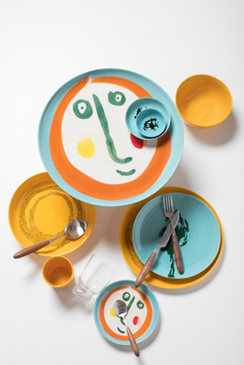 Ottolenghi Feast Face Serving Plate | Anthropologie UK