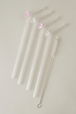 Lepelclub Bow Straws, Set of 4 | Anthropologie UK