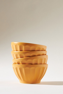 Matte Latte Bowls, Set of 4 | AnthroLiving