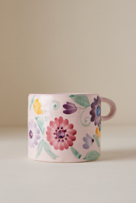Anna + Nina Hand-Painted Floral Mug | Anthropologie UK