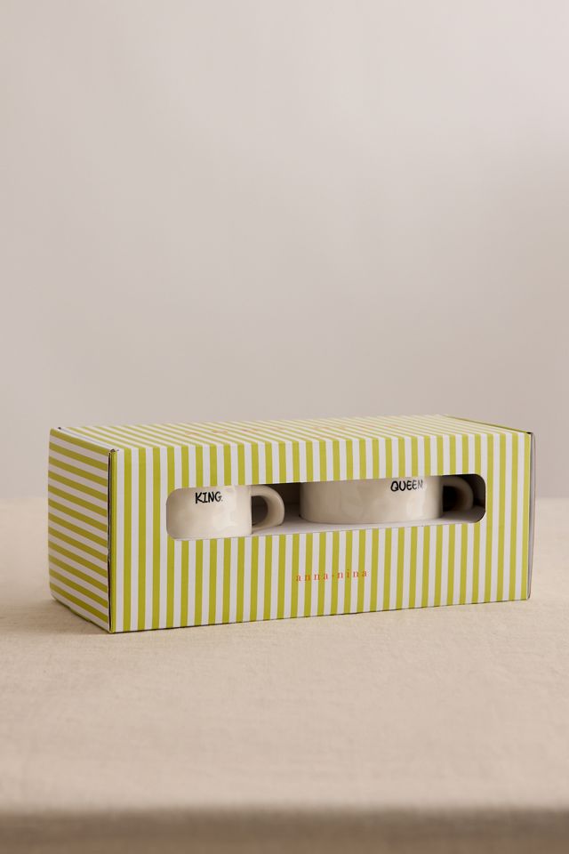 Anna + Nina Royal Mugs, Set of 2 | Anthropologie UK