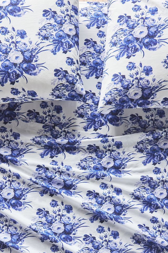 Organic Percale Printed Sheet Set | Anthropologie