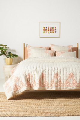 Embroidered Luna Quilt | Anthropologie