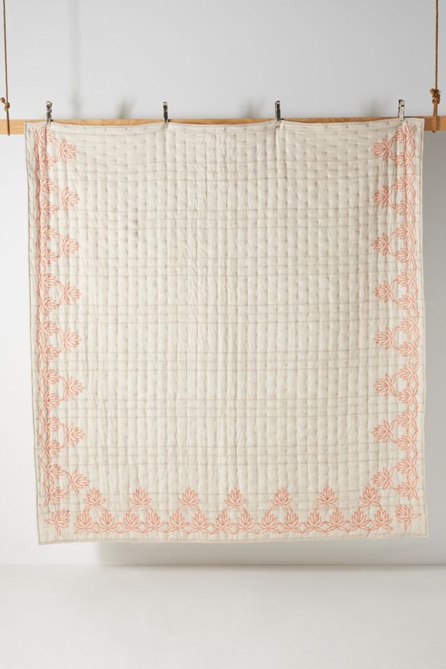 Embroidered Luna Quilt | AnthroLiving