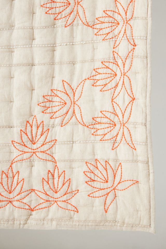 Embroidered Luna Quilt | AnthroLiving