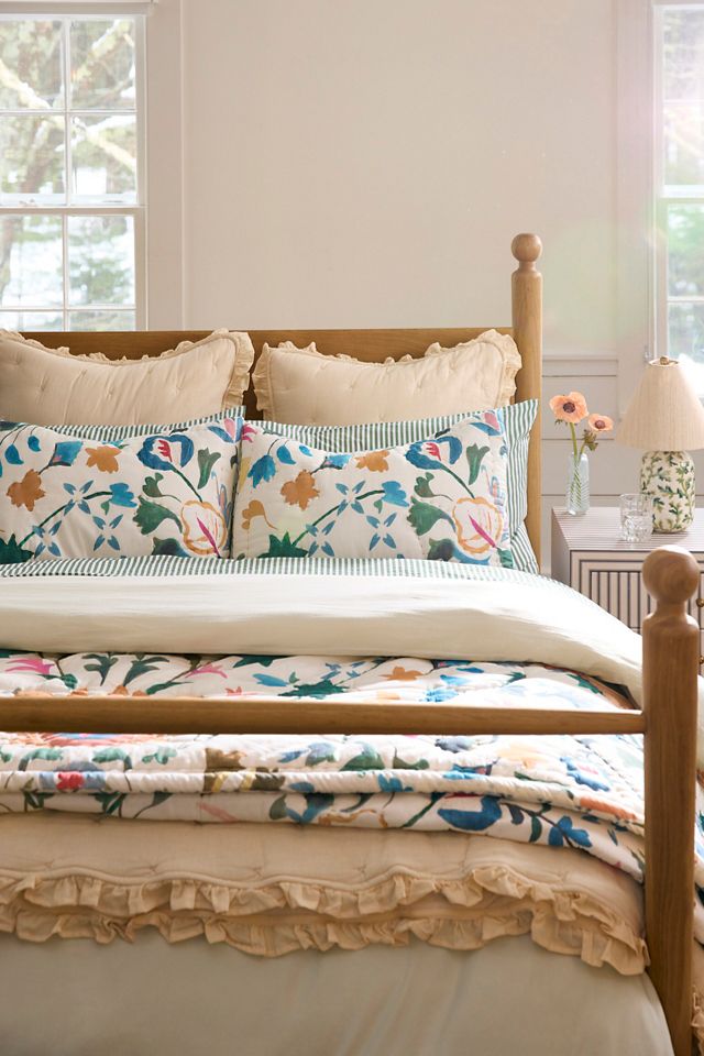 Sawyer Cotton Printed Quilt | AnthroHome