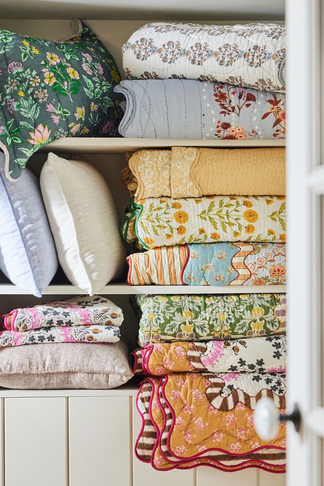 Iluka Cotton Printed Floral Quilt | Anthropologie
