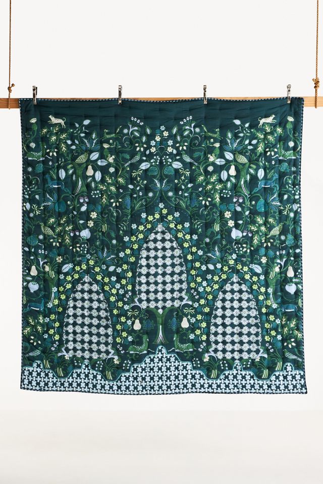 Leanora Printed Quilt | AnthroLiving