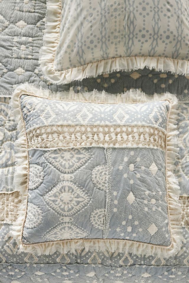 Elsa Patchwork Euro Sham | AnthroLiving