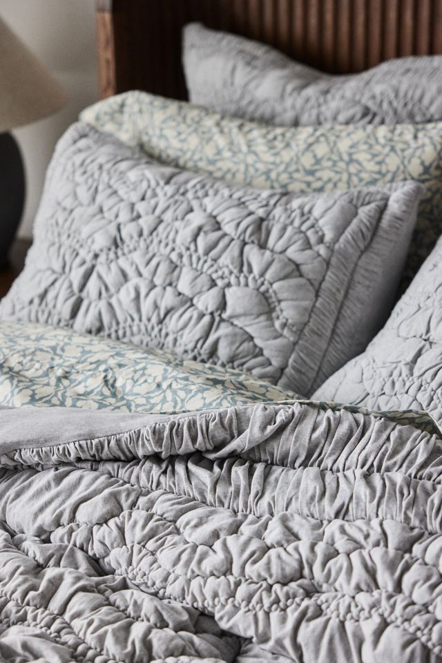 Brooke Heathered Jersey Cotton Quilt | AnthroHome