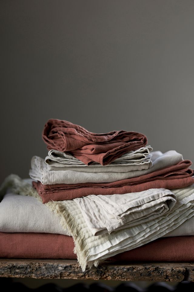 Washed European Flax Linen Duvet Cover | Anthropologie
