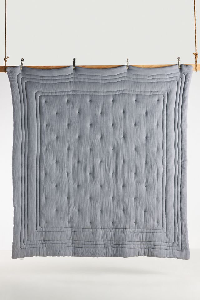 Elysian Cross-Dyed Gauze Quilt | Anthropologie