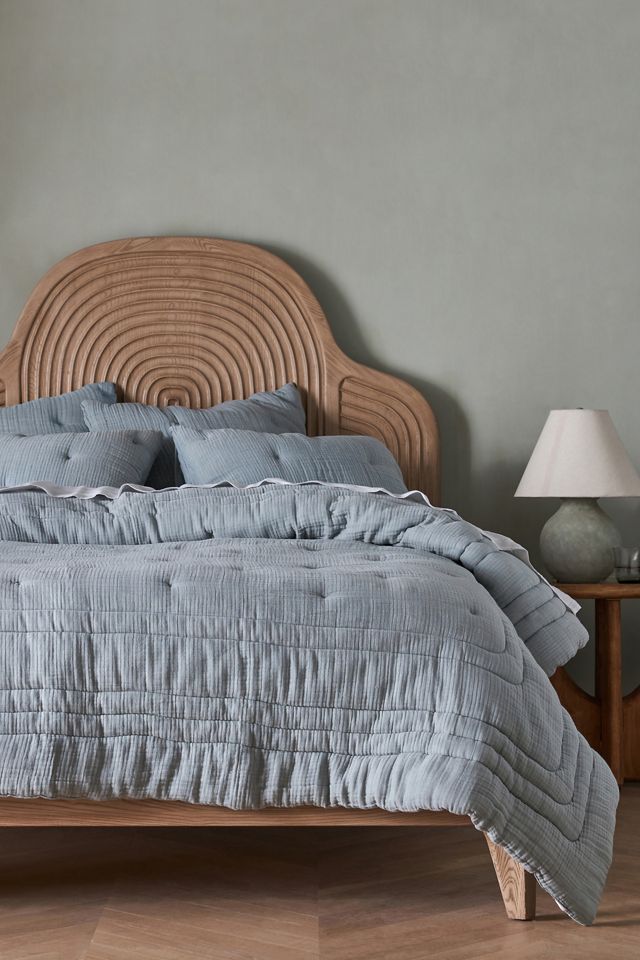 Elysian Cross-Dyed Gauze Quilt | Anthropologie