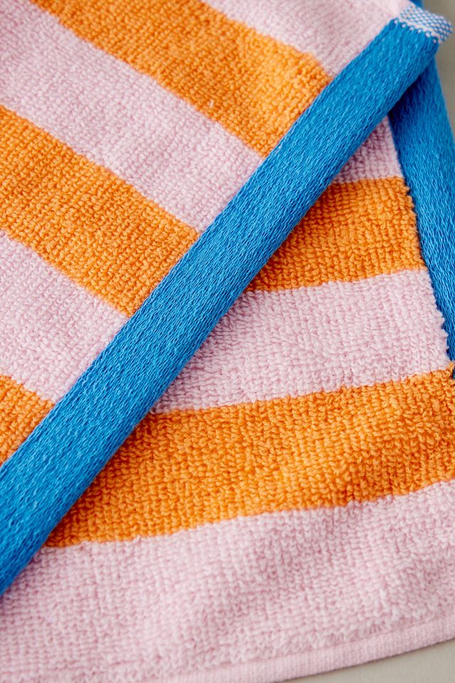 Bahne Interior Stripe Organic Cotton Washcloth | Anthropologie UK