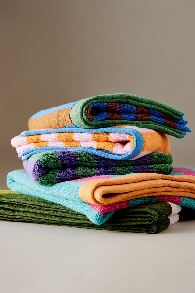 Bahne Interior Small Stripe Organic Cotton Towel | Anthropologie FR