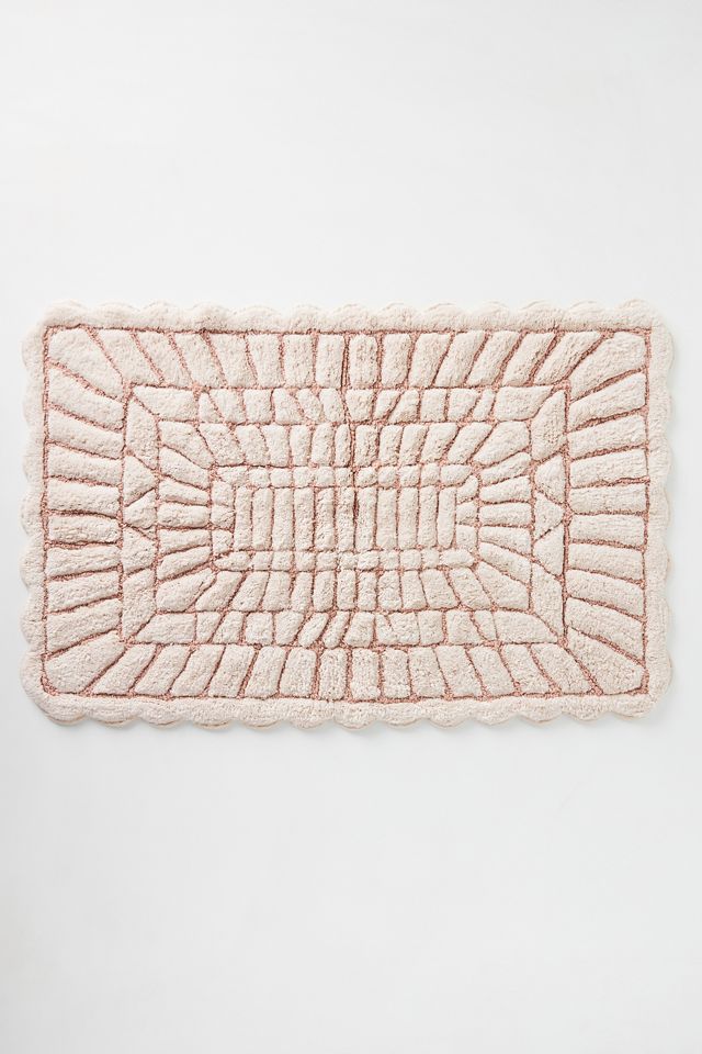 Leighton Hand-Tufted Cotton Bath Mat | AnthroLiving