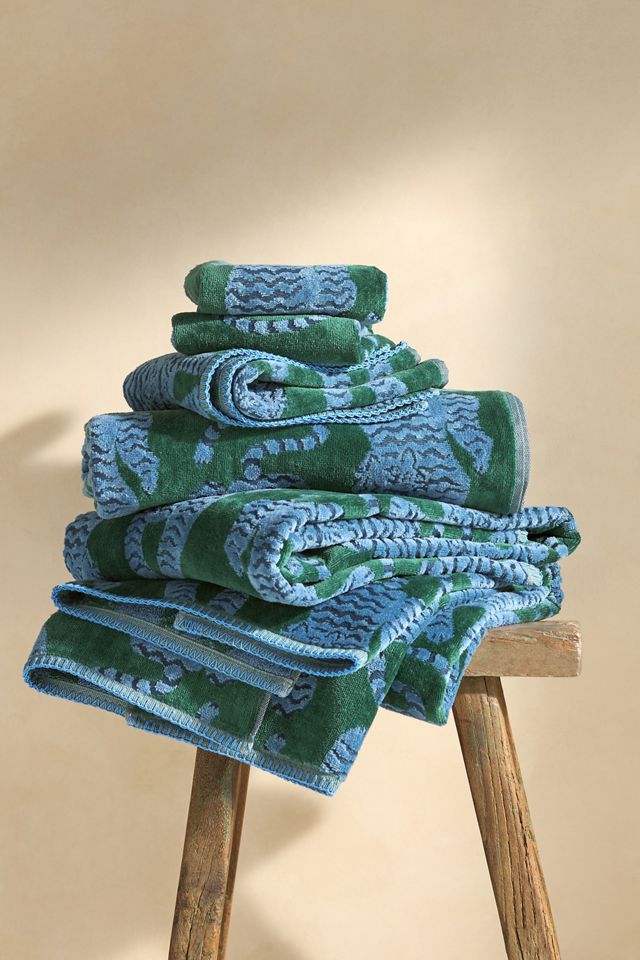 Isa Tiger Cotton Towel Collection | AnthroHome