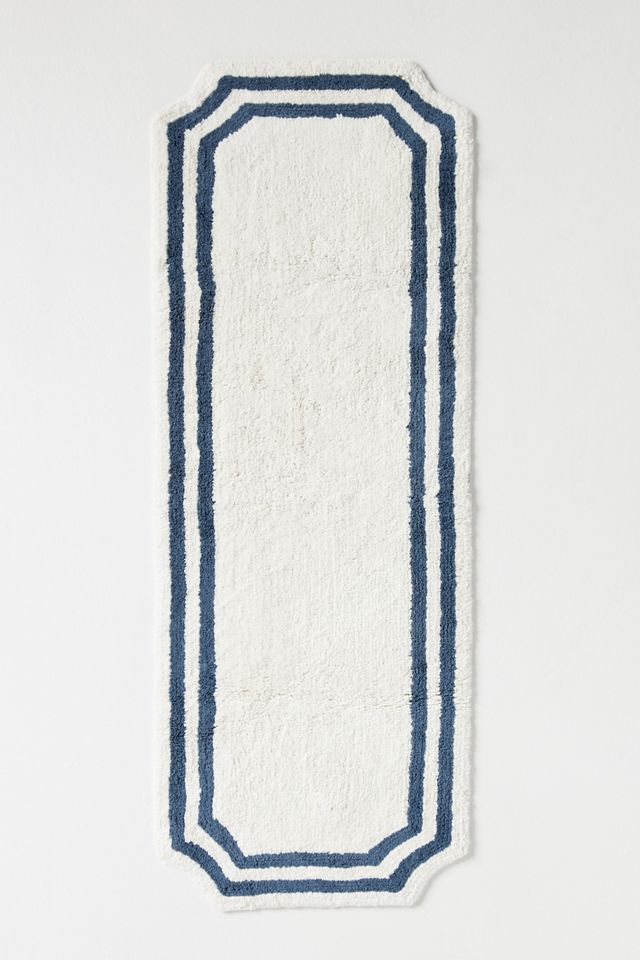 Hand-Tufted Double Border Bath Mat | Anthropologie