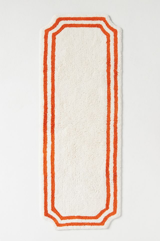 Hand-Tufted Double Border Bath Mat | Anthropologie