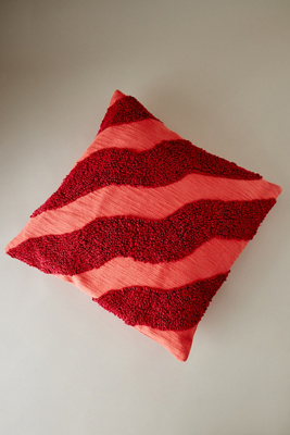 TBCo Magenta Wave Cushion | Anthropologie UK