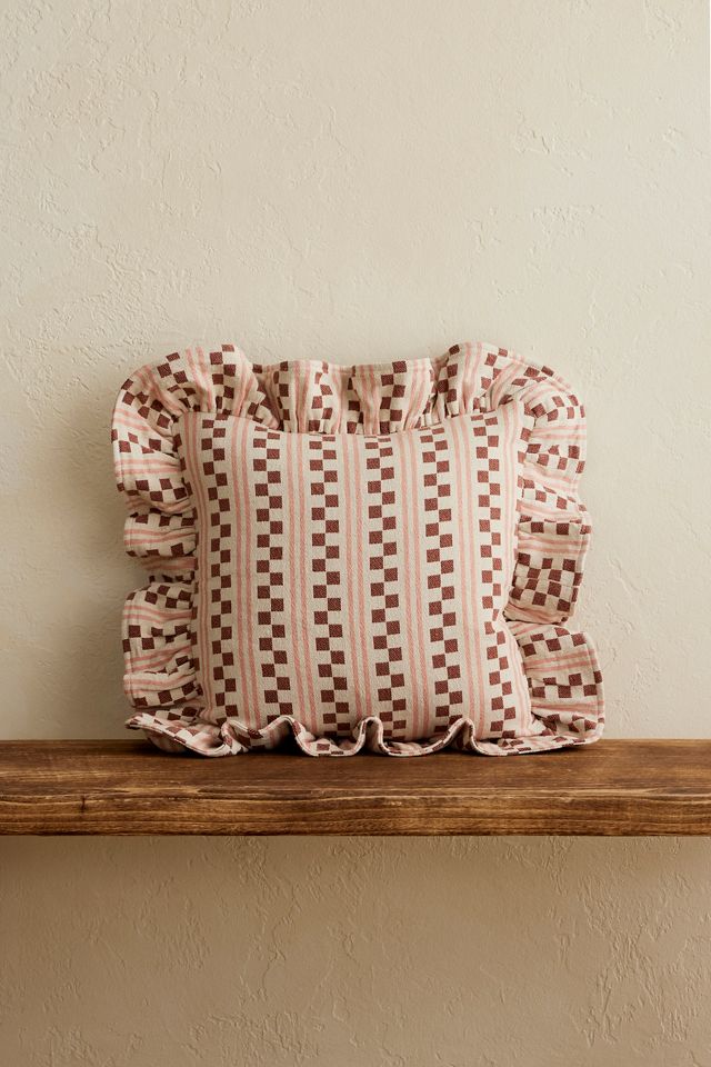 TBCo Pink Stripe Cushion | Anthropologie UK