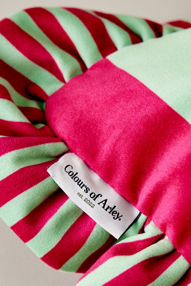 Colours of Arley for Anthropologie Stripe Frilly Square Cushion ...