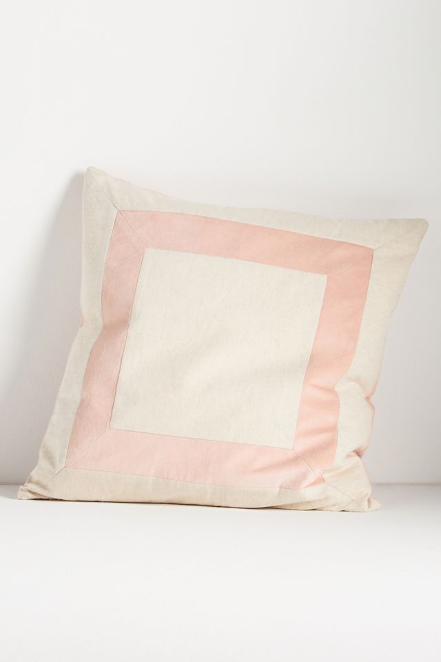Cotton Velvet Frame Pillow | Anthropologie