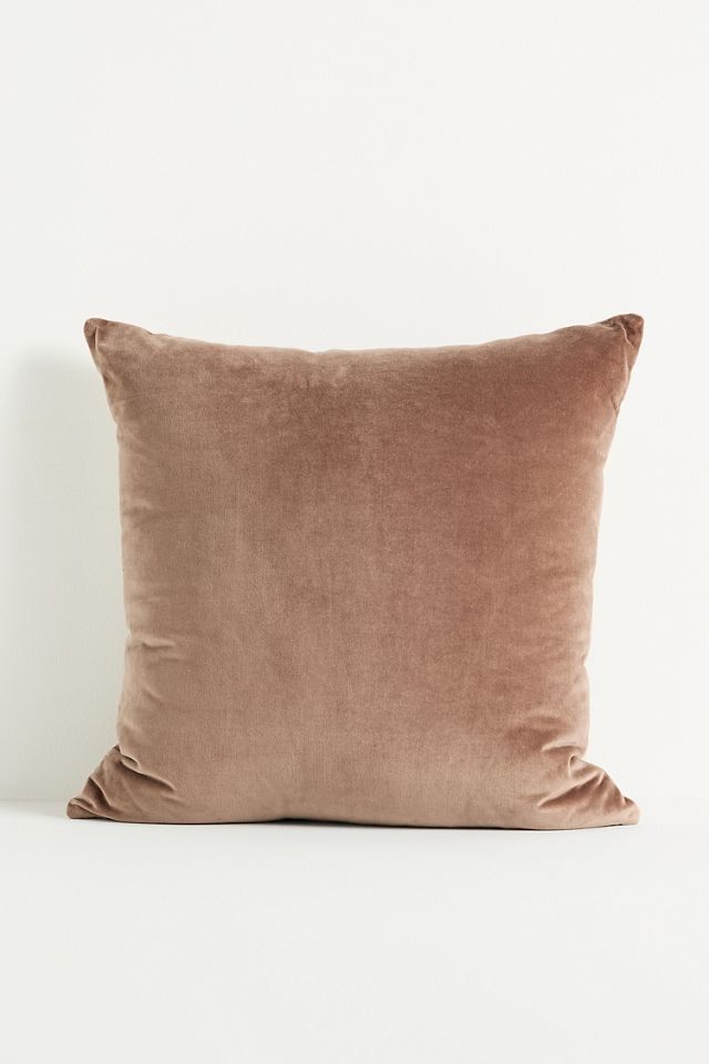 Cotton Velvet Frame Pillow | AnthroHome