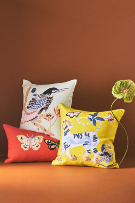 Sarah Gordon Embroidered Pillow | AnthroLiving