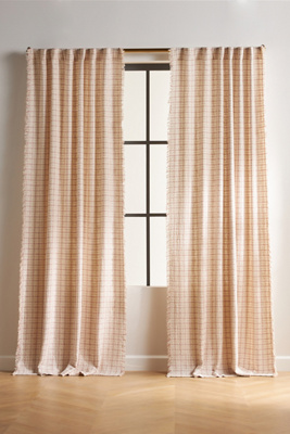 Verity Tweed Cotton Curtain | AnthroHome