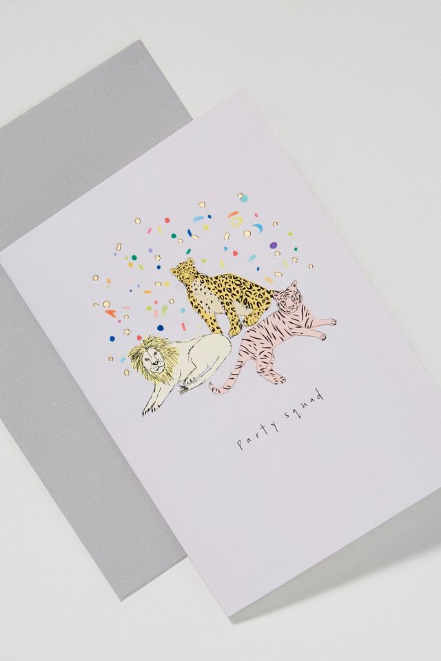 Cheetah-Print Card | Anthropologie UK