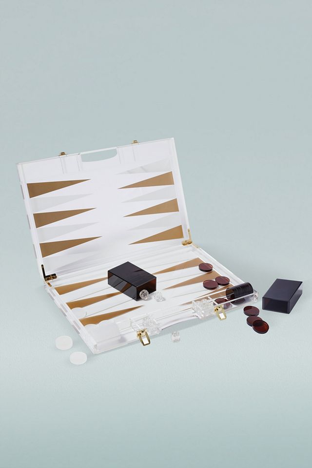 Sunnylife Lucite Backgammon Set | Anthropologie UK