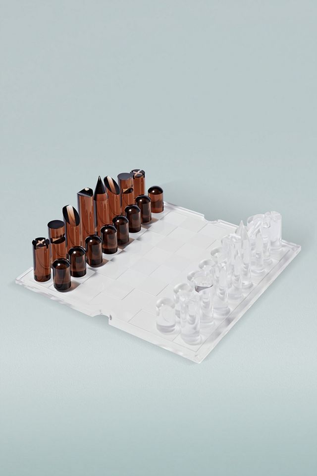 Sunnylife Lucite Chess Set | Anthropologie UK
