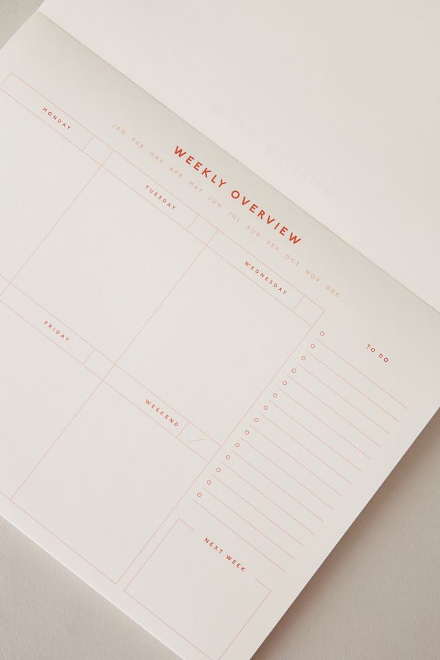 Papier Weekly Planner | Anthropologie UK