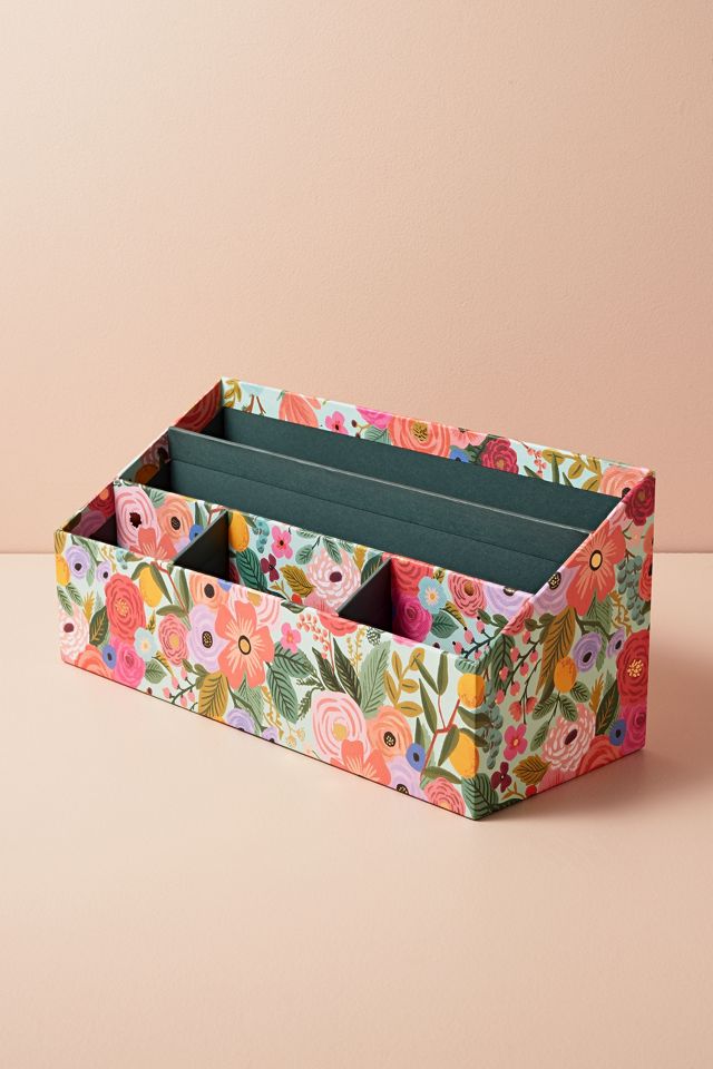 Floral-Print Desk Organiser | Anthropologie UK