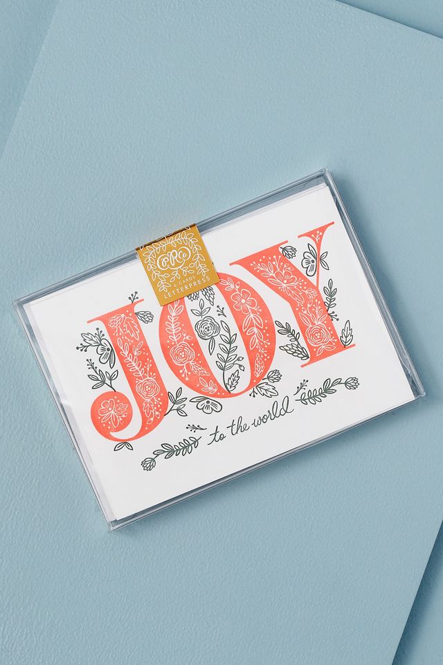 Set of 6 Rifle Paper Co. Joy Cards | Anthropologie UK