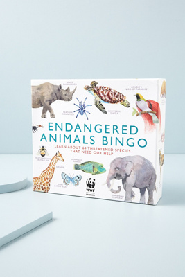 Endangered Animals Bingo Game | Anthropologie UK