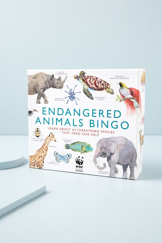 Endangered Animals Bingo Game | Anthropologie UK