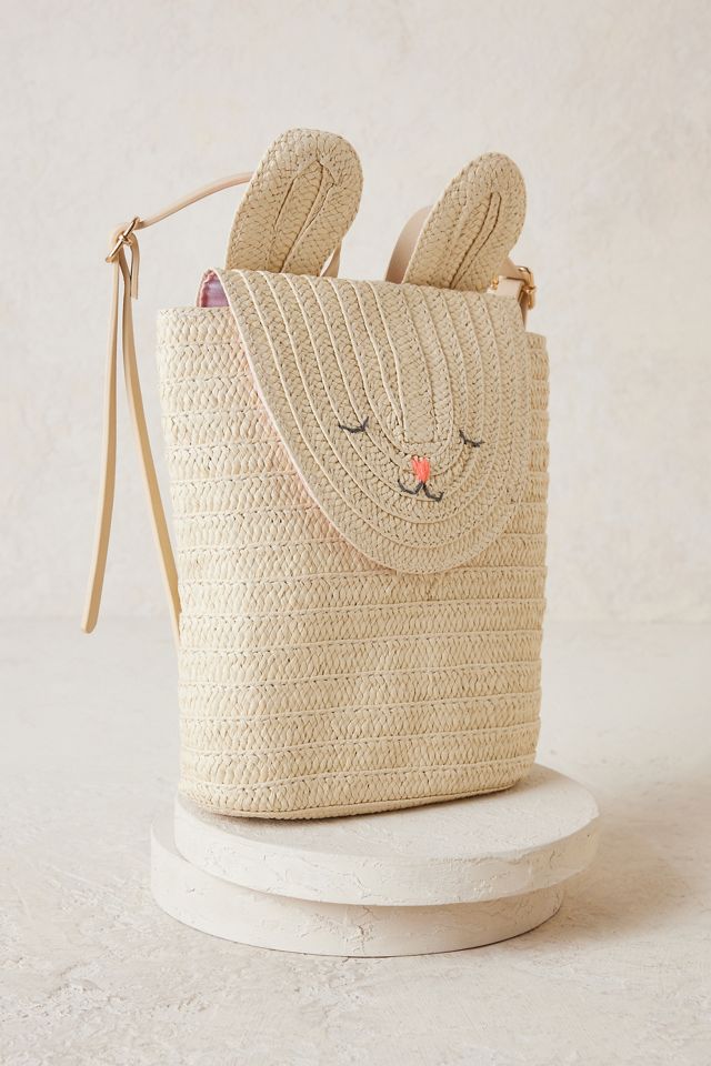 Meri Meri Raffia Bunny Backpack | Anthropologie UK