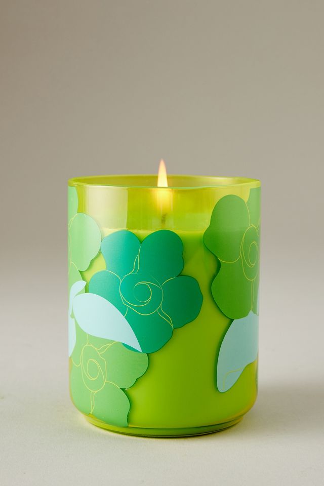 Neon Fruity Nectarine Mint Glass Candle | Anthropologie UK