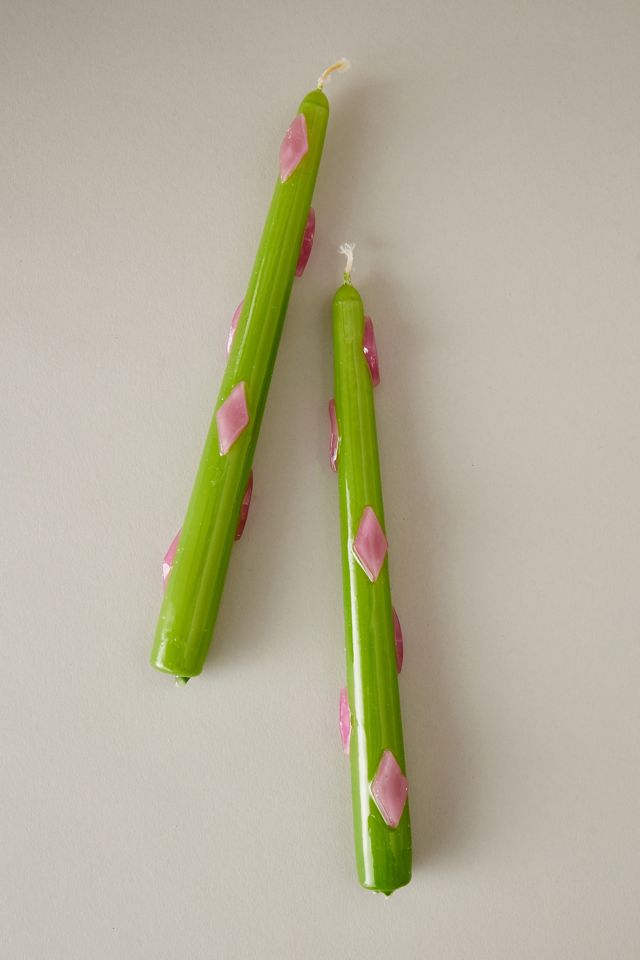 Anna + Nina Diamond Taper Candles, Set of 2 | Anthropologie UK