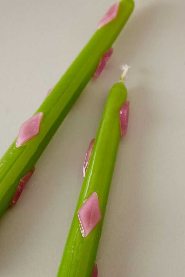 Anna + Nina Diamond Taper Candles, Set of 2 | Anthropologie UK