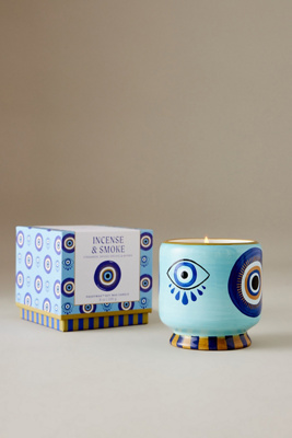 Paddywax Incense & Smoke Hand-Painted Ceramic Candle | Anthropologie UK