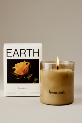 Homework Earth Glass Candle | Anthropologie UK