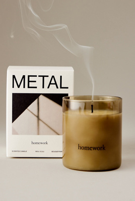 Homework Metal Glass Candle | Anthropologie UK
