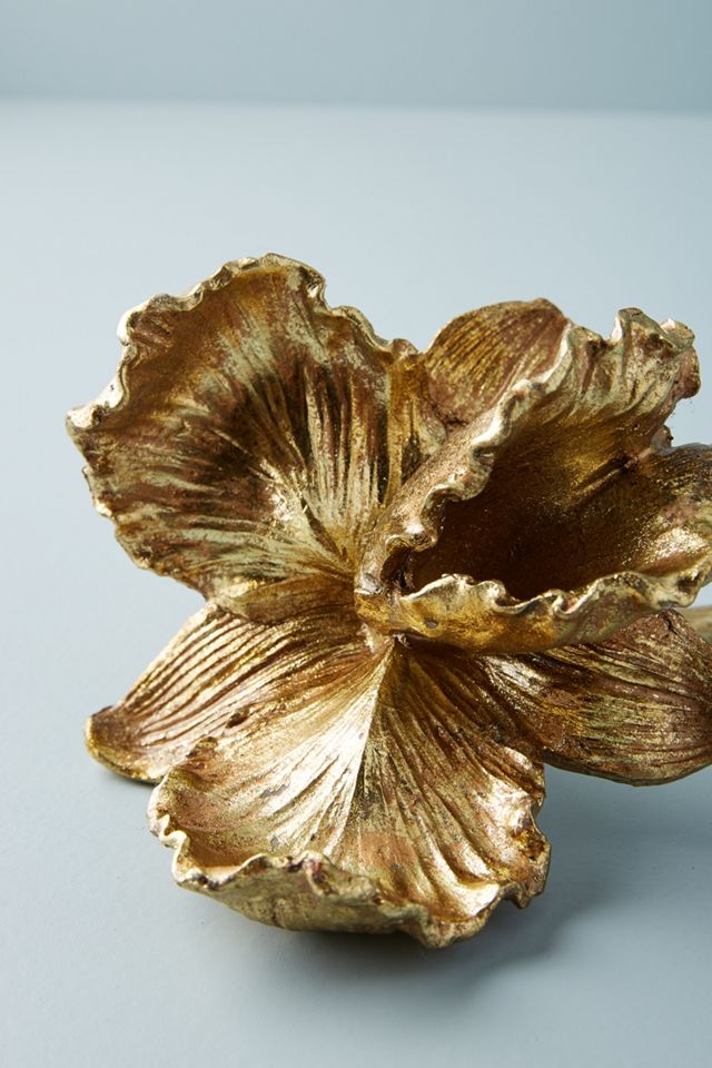 Gilded Bloom Decorative Object | Anthropologie