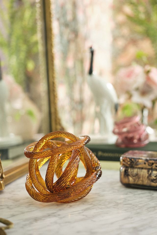 Glass Knot Decorative Object | AnthroLiving