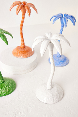 Les Ottomans Ceramic Palm Tree Taper Candle Holder | Anthropologie UK