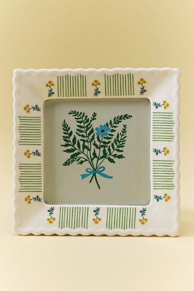 Georgia Floral Ceramic Frame | AnthroHome