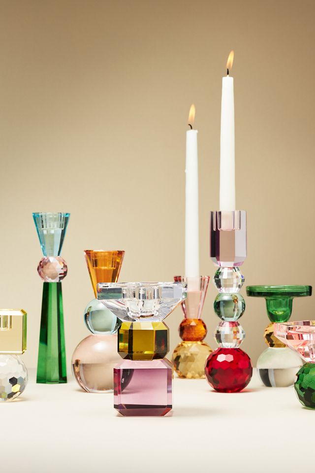 Cut Glass Candle Holder Anthropologie